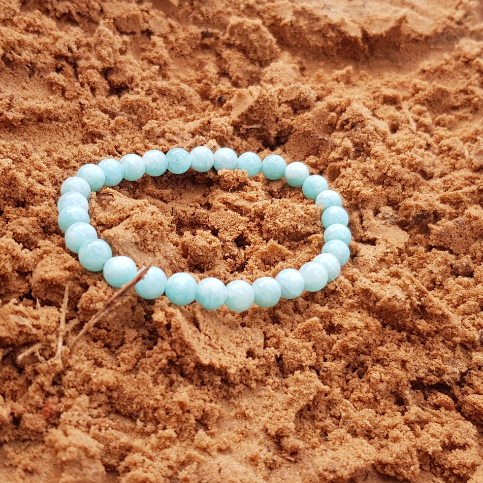 Amazonito apyrankė 6 mm - Gydomieji Akmenys